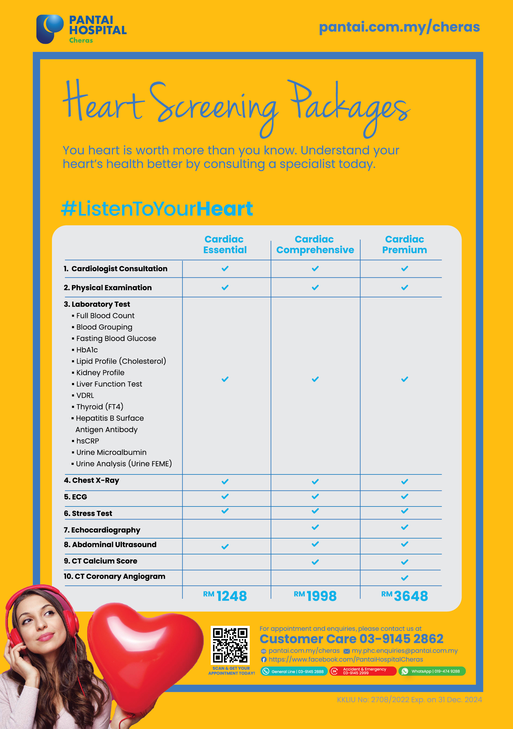 Heart Screening Packages Pantai Hospital Cheras