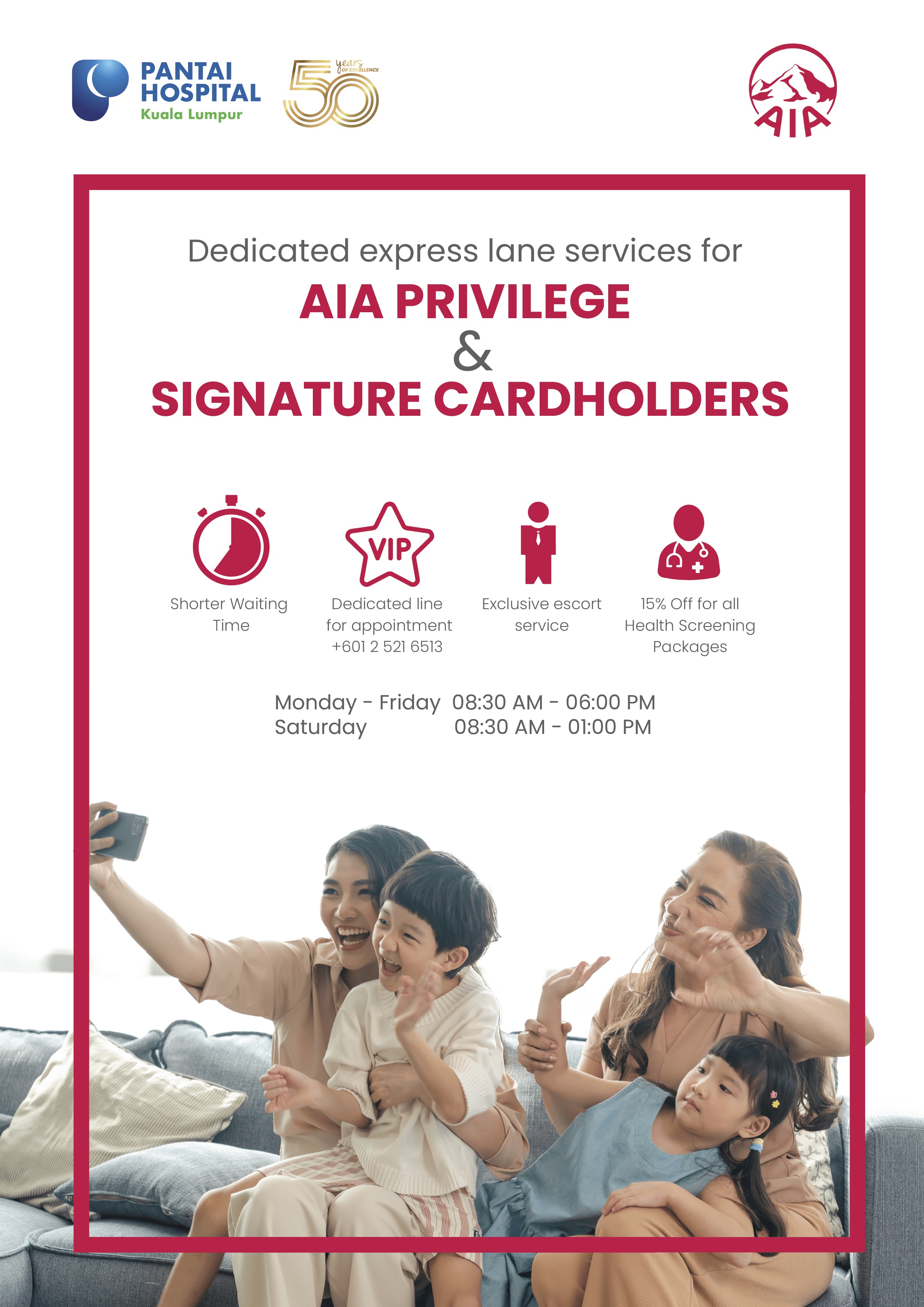 AIA Privilege & Signature Cardholders | Hospital Pantai Kuala Lumpur