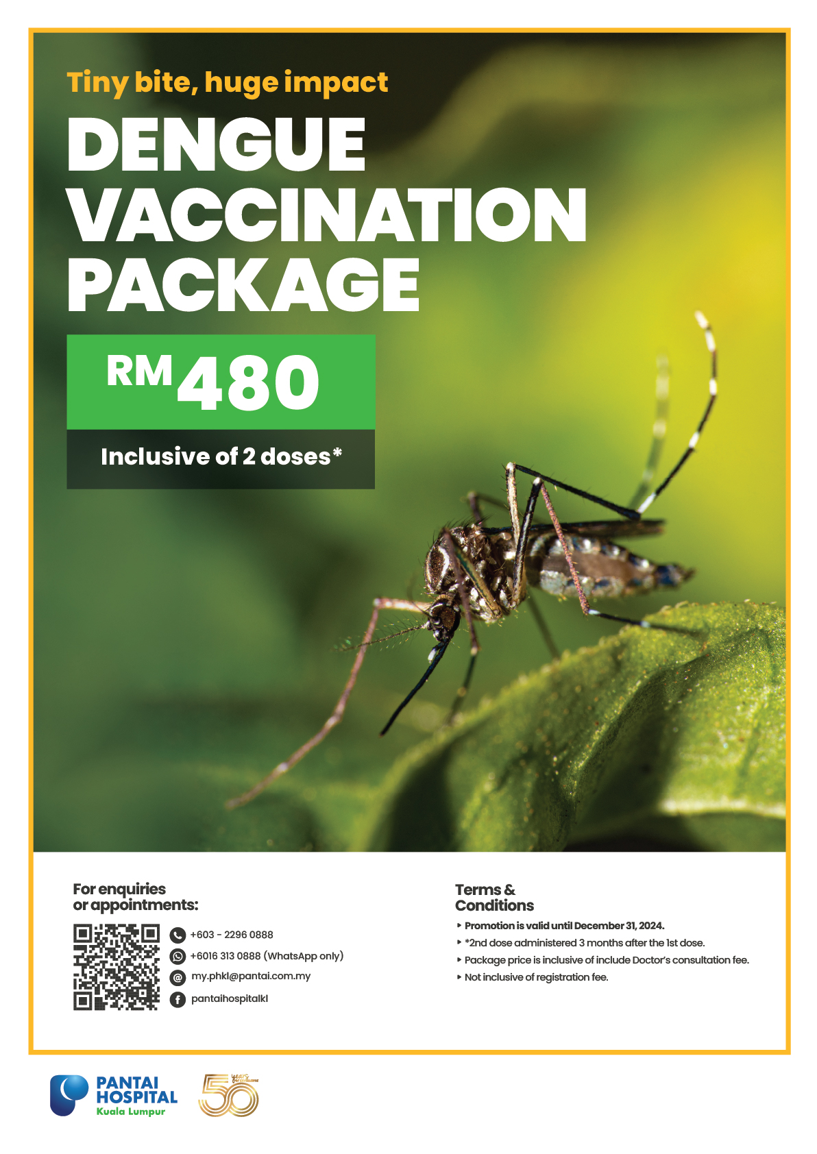 Dengue Vaccination Package | Rumah Sakit Pantai Kuala Lumpur