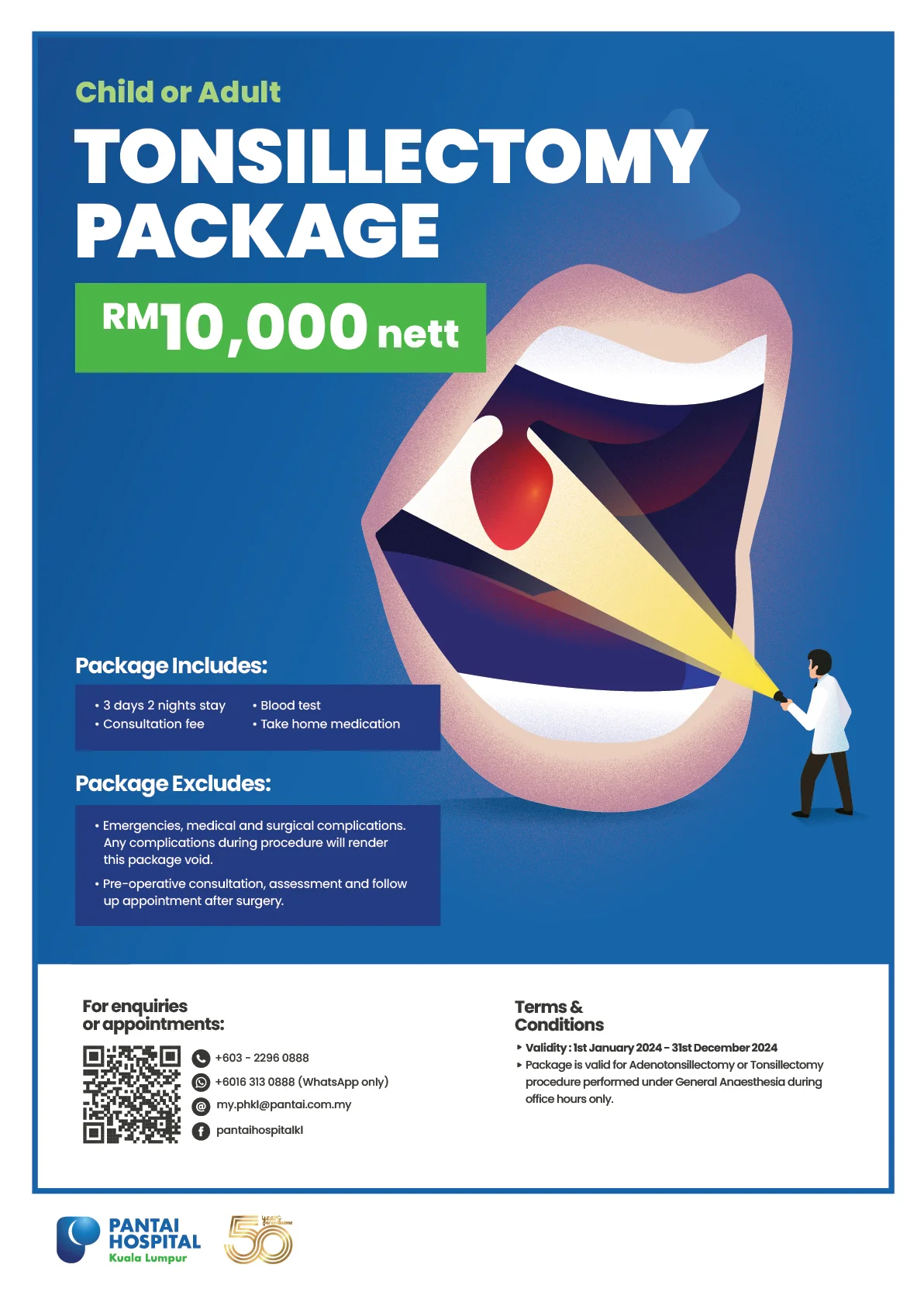 Tonsillectomy Package Offer Pantai Hospital Kuala Lumpur